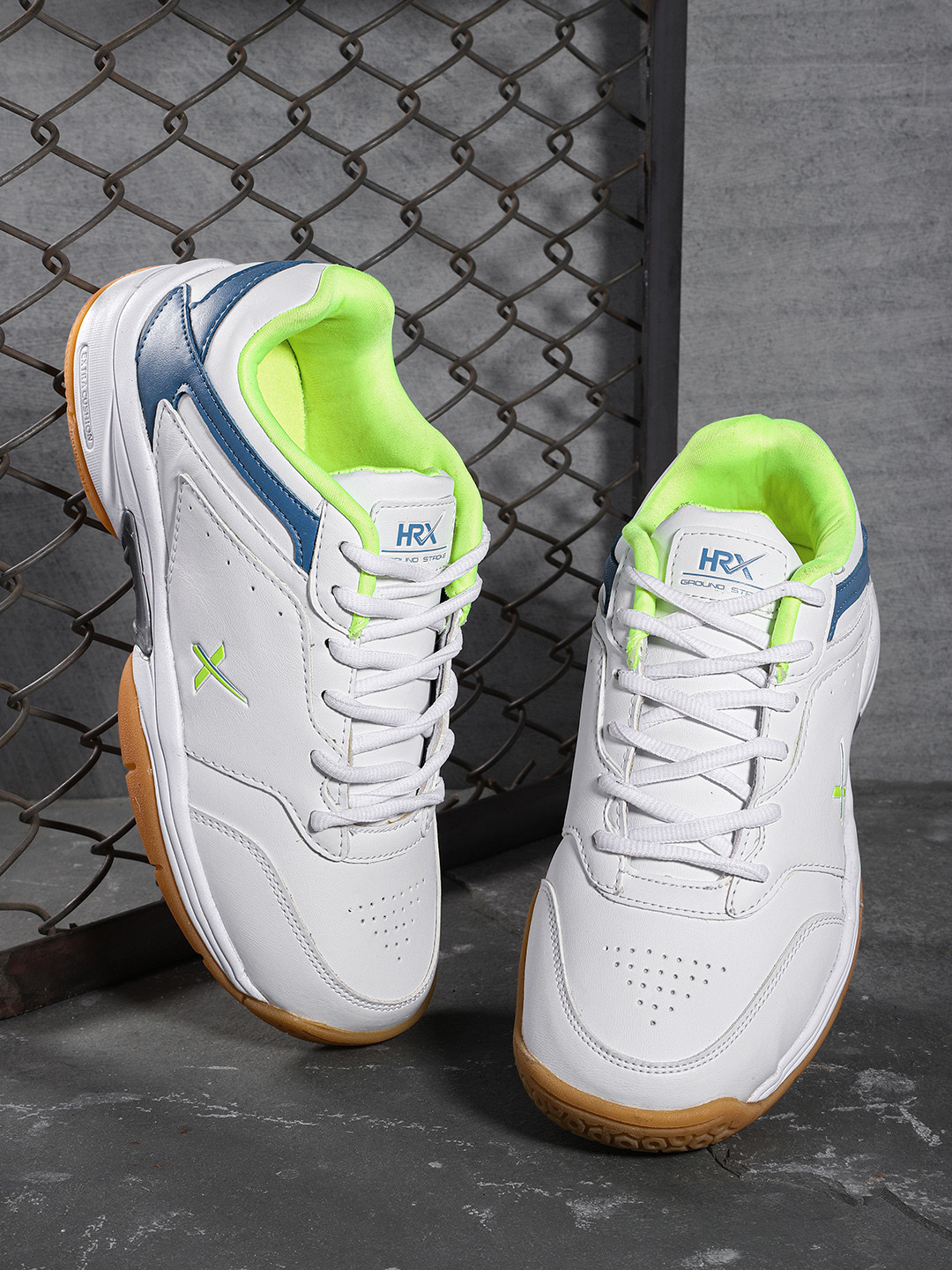 Buy HRX By Hrithik Roshan Women White Racquet Sports Non Marking Court ...