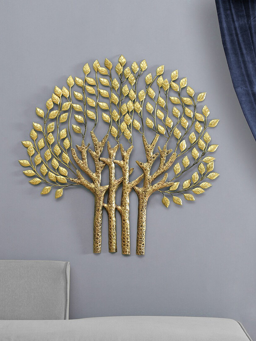 Buy Vedas Metallic Toned W Tapasi Tree Wall Dcor - Wall Decor for ...