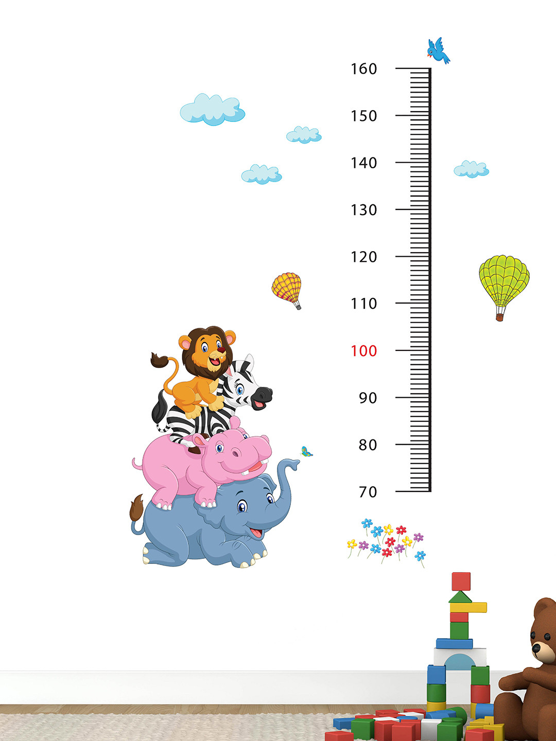 Buy Aspire Multicoloured Cartoon Kids Room Height Scale Wall Art - Wall ...