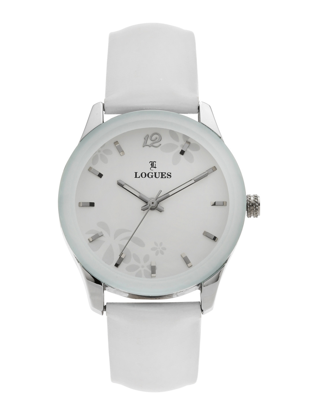 Buy LOGUES Women White Printed Analogue Watch 3678SL - Watches for ...