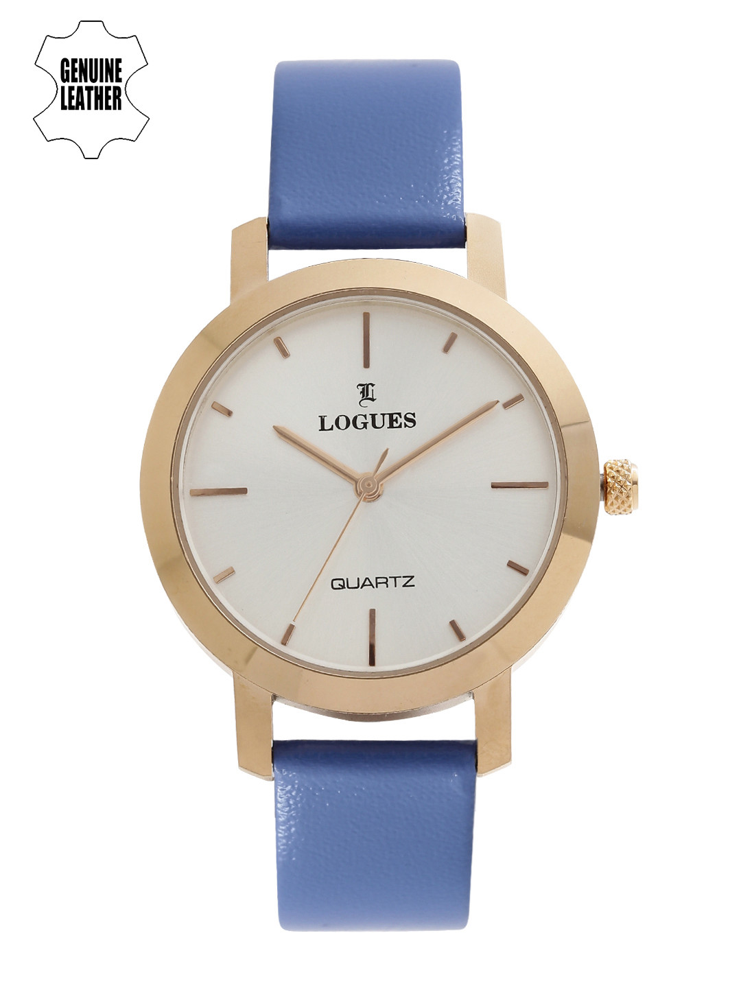 Buy LOGUES Women Silver Toned Analogue Watch 105WL - Watches for Women ...