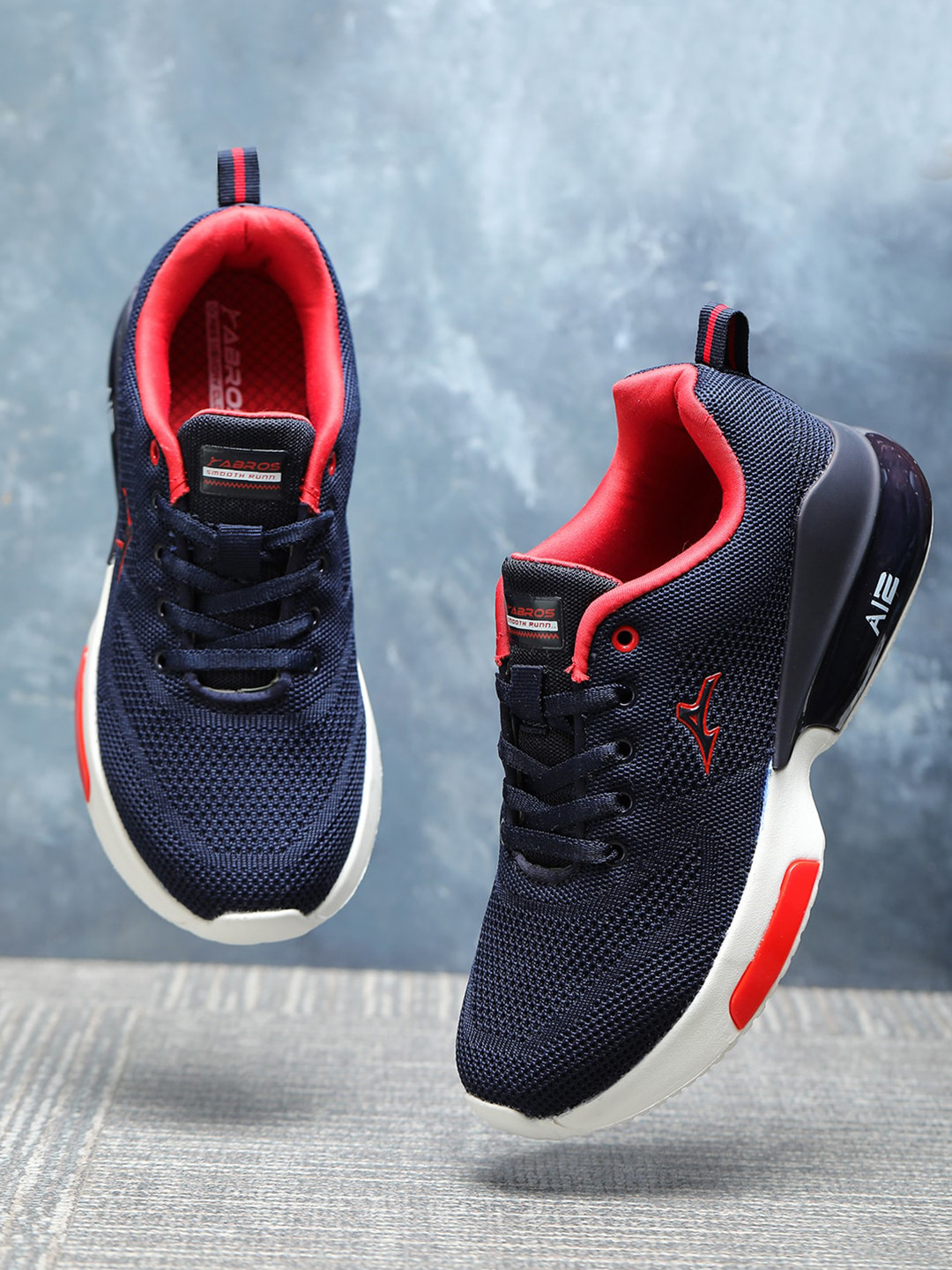 Buy ABROS Boys Navy Blue & Red AI 2 N Running Shoes - Sports Shoes for ...