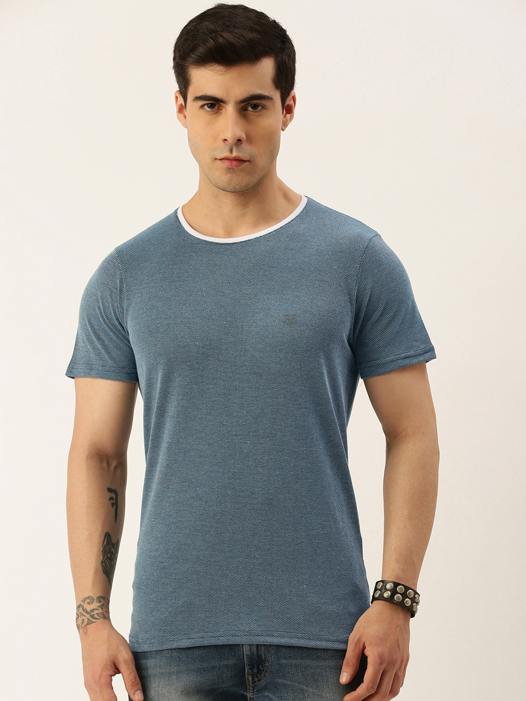 Buy Sports52 Wear Round Neck Self Design Dry Fit Training T Shirt ...