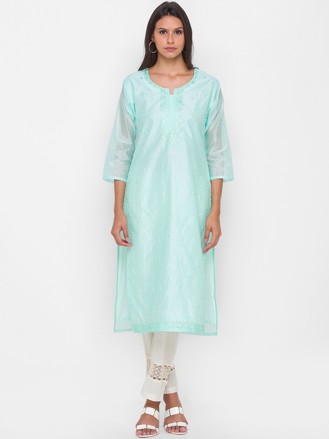 Buy ZOLA Women Green Embroidered Chikankari Kurta - Kurtas for Women ... Buy ZOLA Women Green Embroidered Chikankari Kurta - Kurtas for Women ...