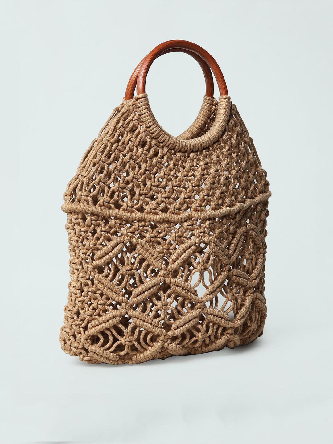 Buy ONLY Beige Textured Structured Shoulder Bag - Handbags for Women ...