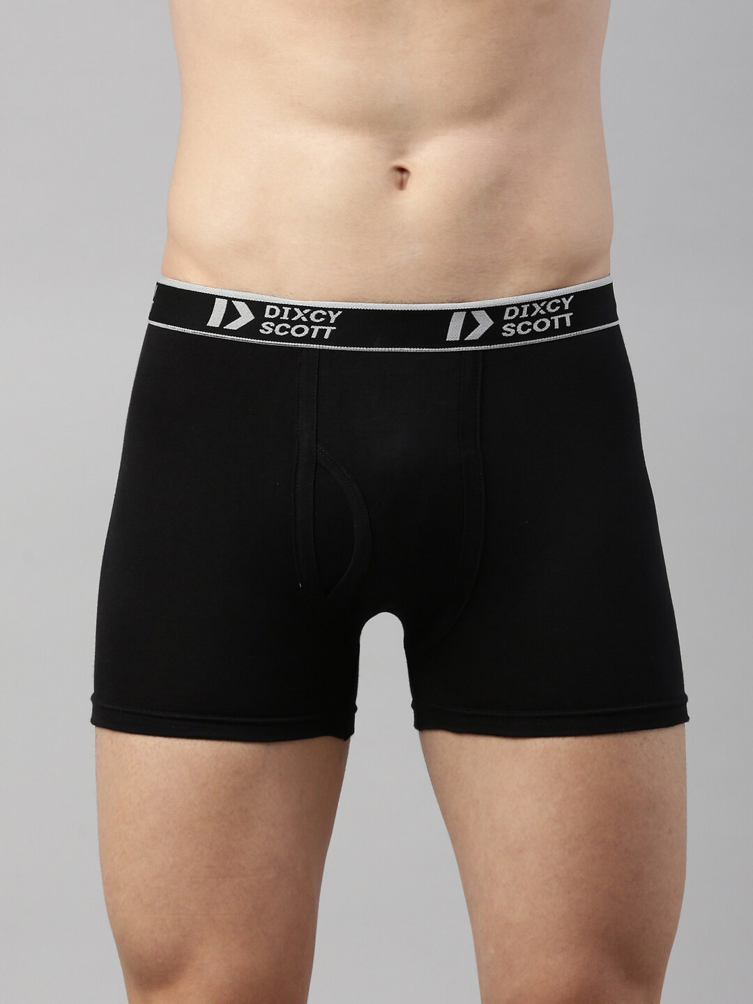 Buy DIXCY SCOTT Men Black Solid Cotton Trunk DSO CROSS TRUNK P1 - Trunk ...