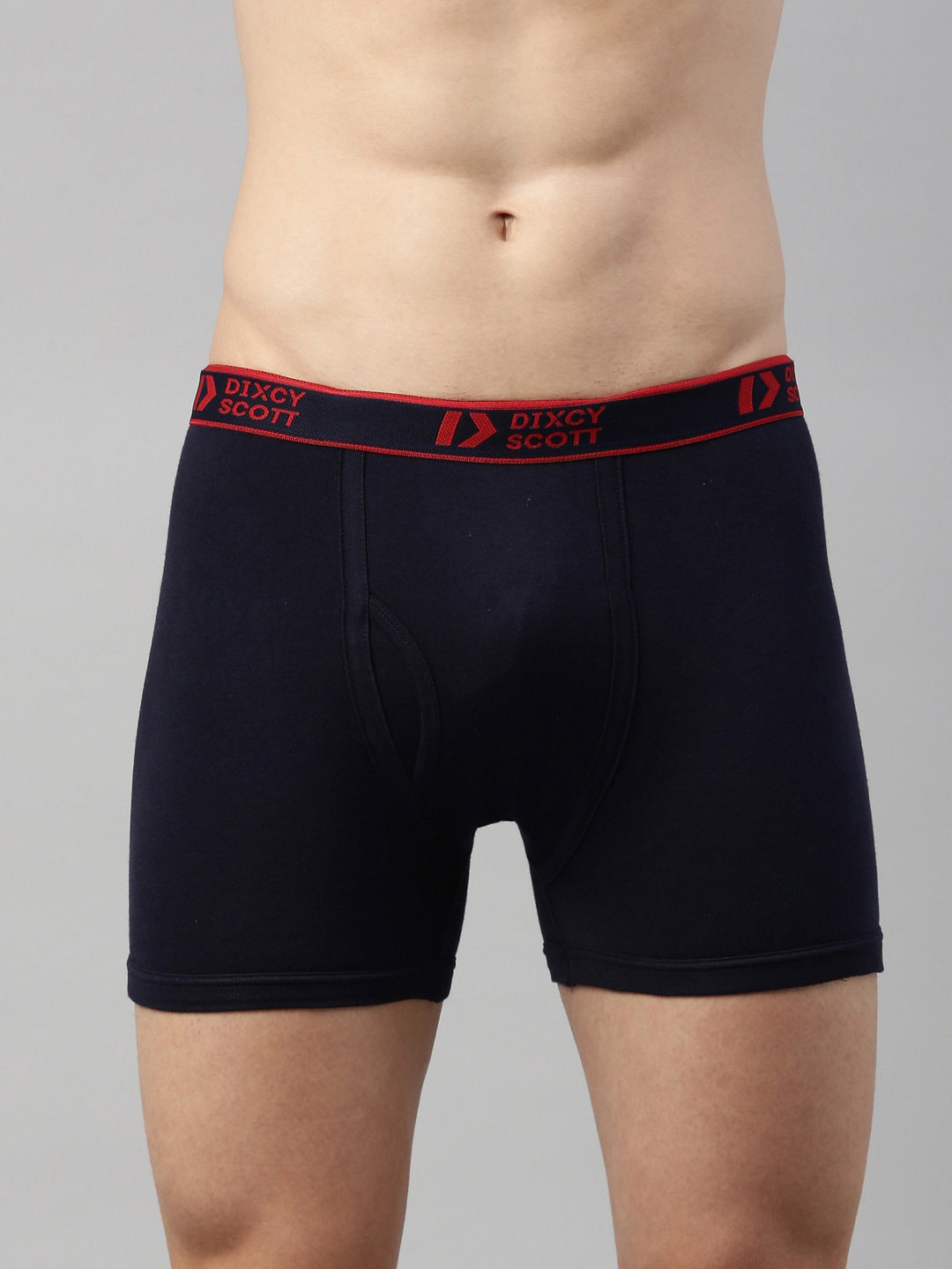 Buy DIXCY SCOTT Men Navy Blue Solid Pure Cotton Trunks DSO TITAN TRUNK ...
