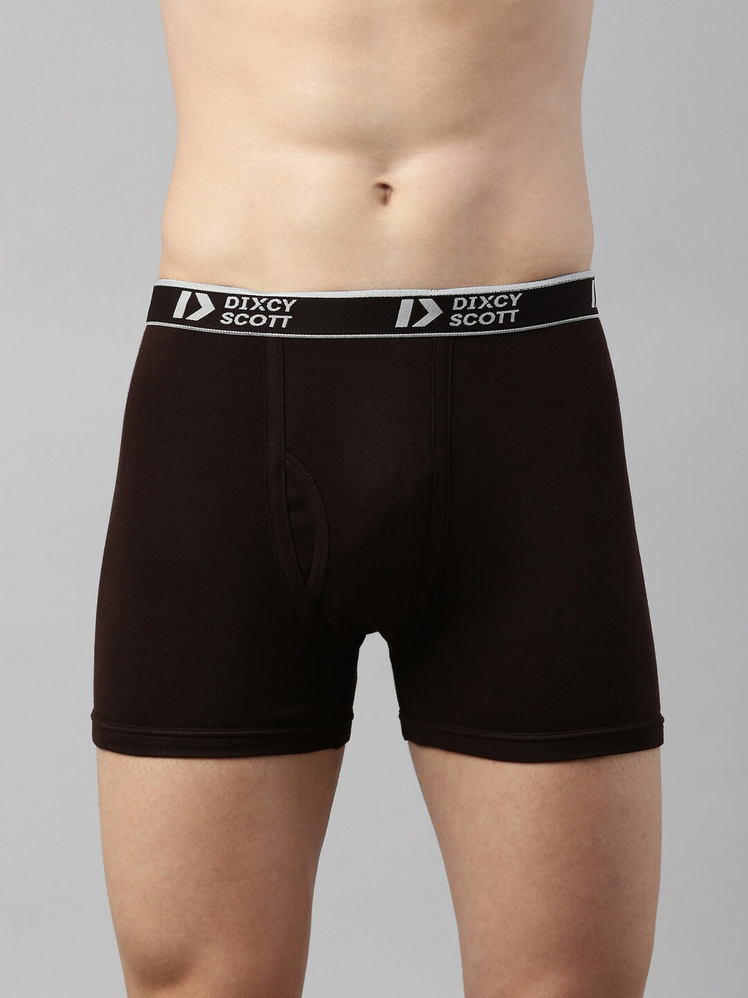 Buy DIXCY SCOTT Men Brown Solid Cotton Trunks DSO TITAN TRUNK P1 ...