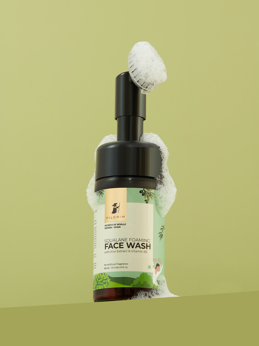 Buy Pilgrim Squalane Foaming Face Wash With Kiwi Extract & Vitamin B5 ...