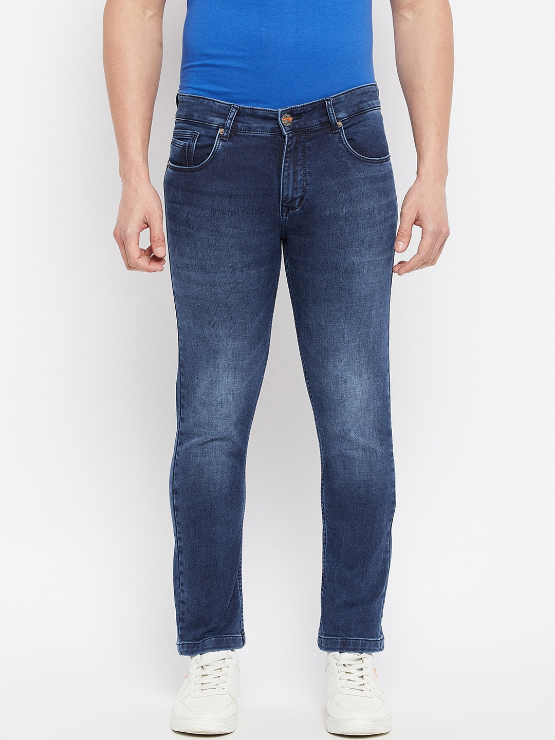 Buy Duke Men Blue Slim Fit Heavy Fade Stretchable Cotton Jeans - Jeans ...