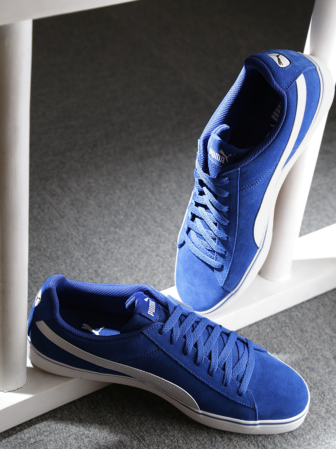 Buy Puma Men Blue & White 1948 Vulc Sneakers - Casual Shoes for Men ...