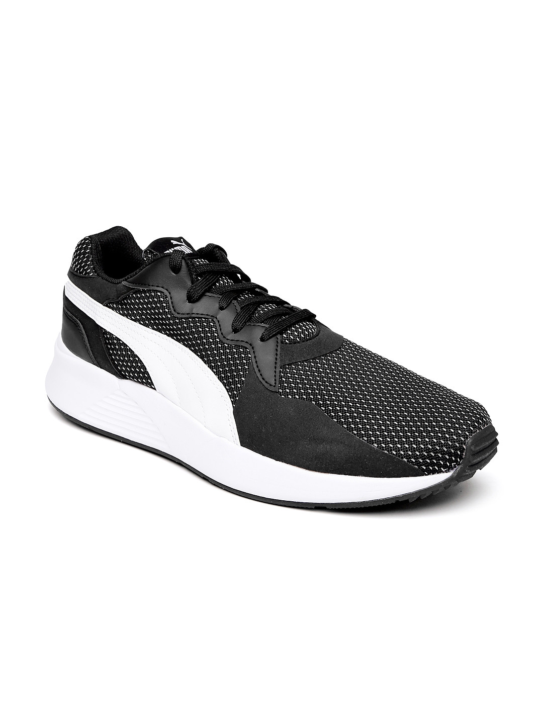 Buy Puma Men Black & White Pacer Plus Sneakers - Casual Shoes for Men ...