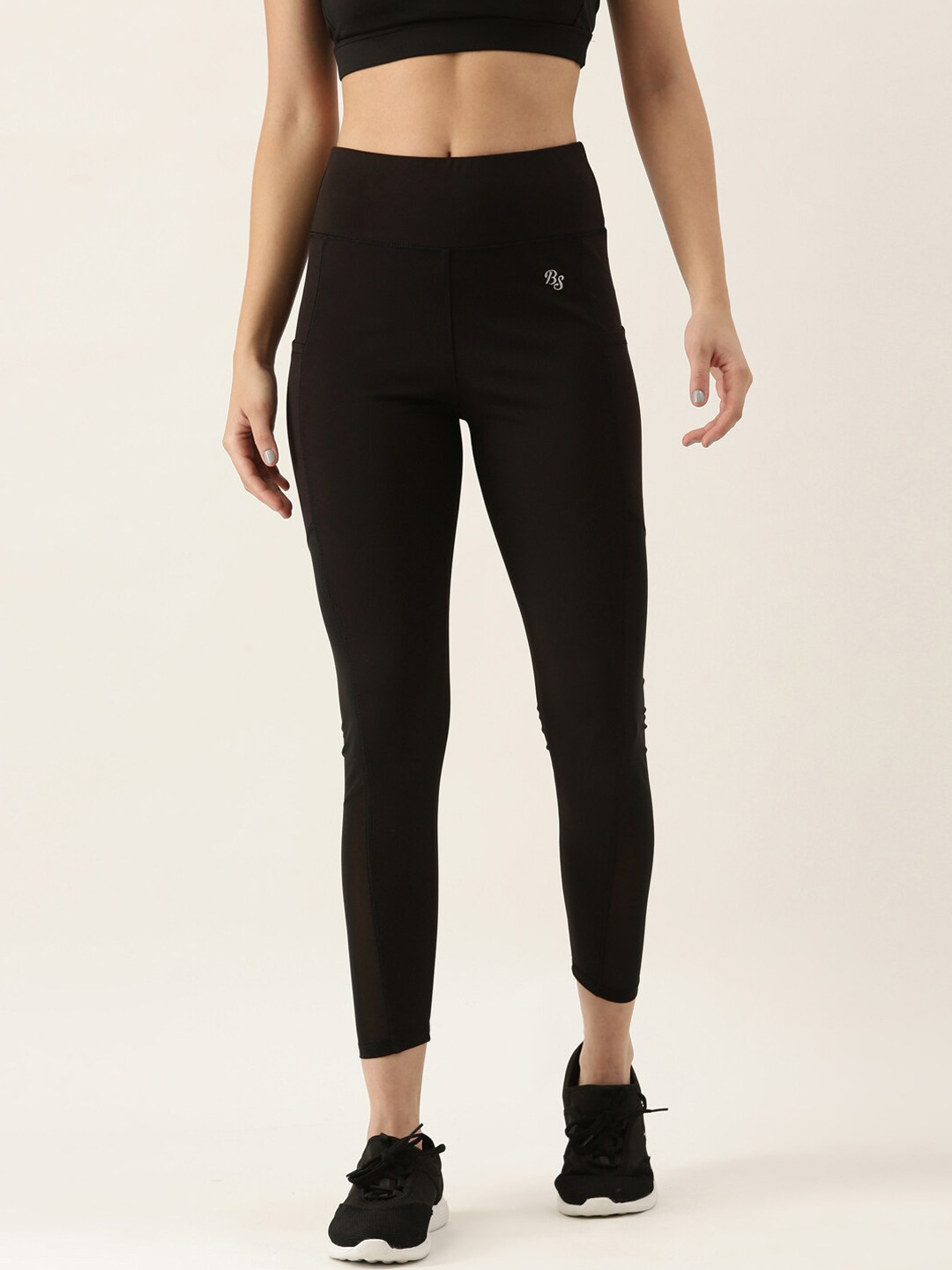 Buy Bannos Swagger Women Black Solid Training Tights - Tights for Women ...