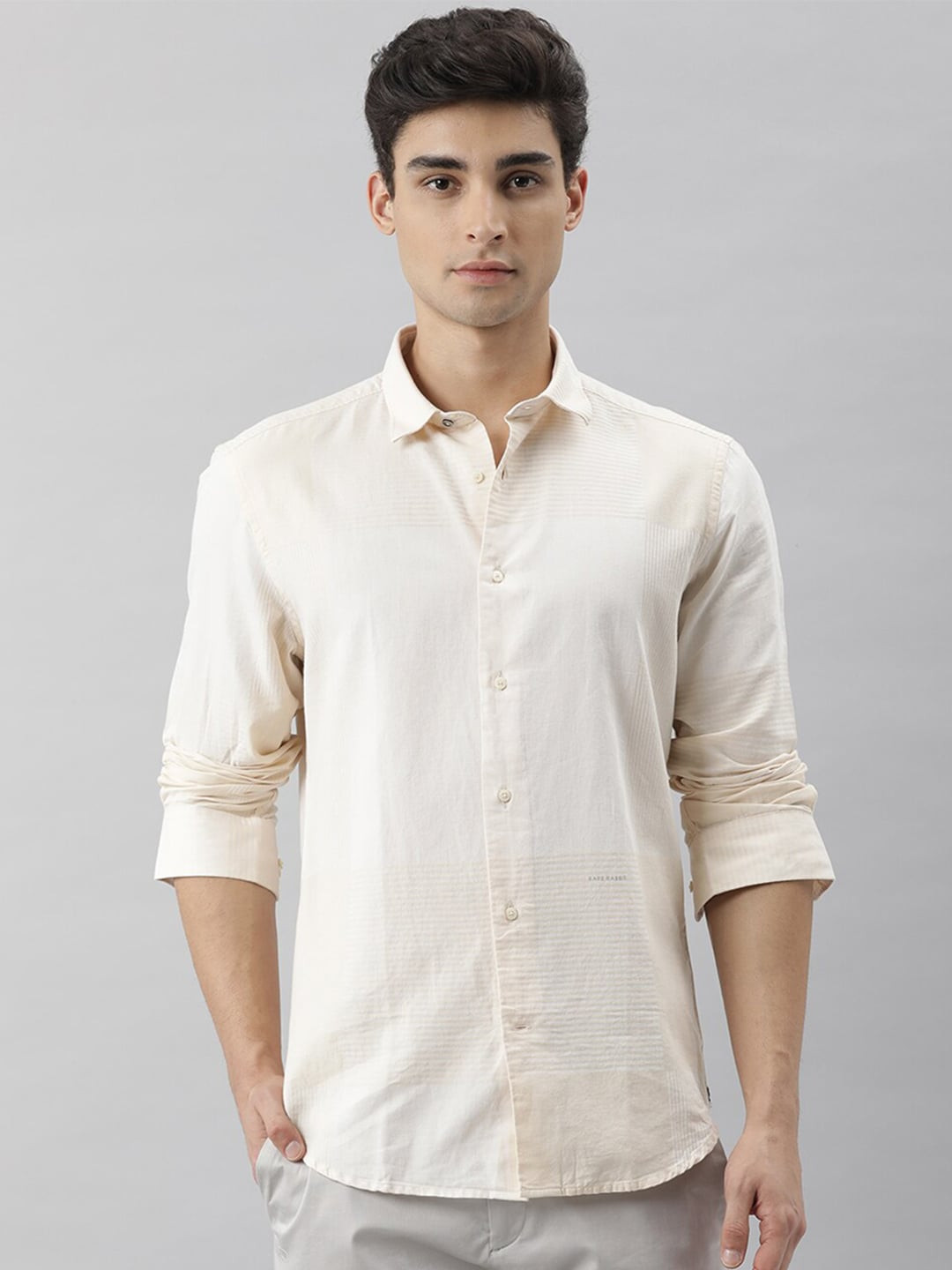 Buy RARE RABBIT Men Elanor Slim Fit Striped Cotton Shirt - Shirts for ...