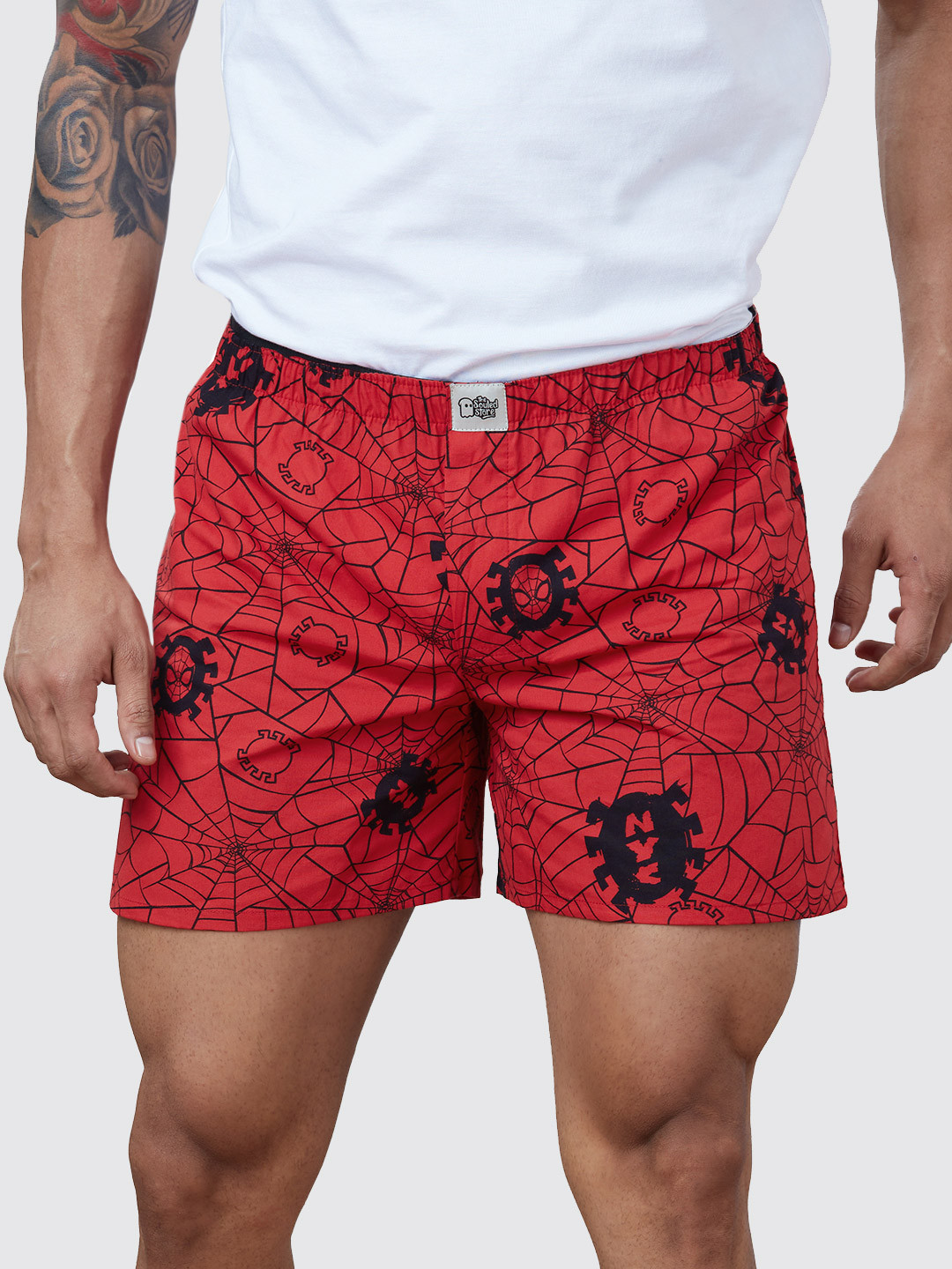 Buy The Souled Store Men Red Spider Man Printed Boxers - Boxers for Men ...