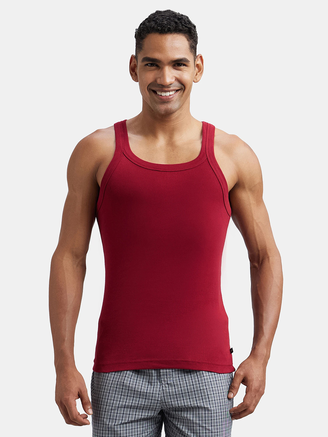 Buy Jockey Combed Cotton Rib Square Neck Gym Vest US26 - Innerwear ...