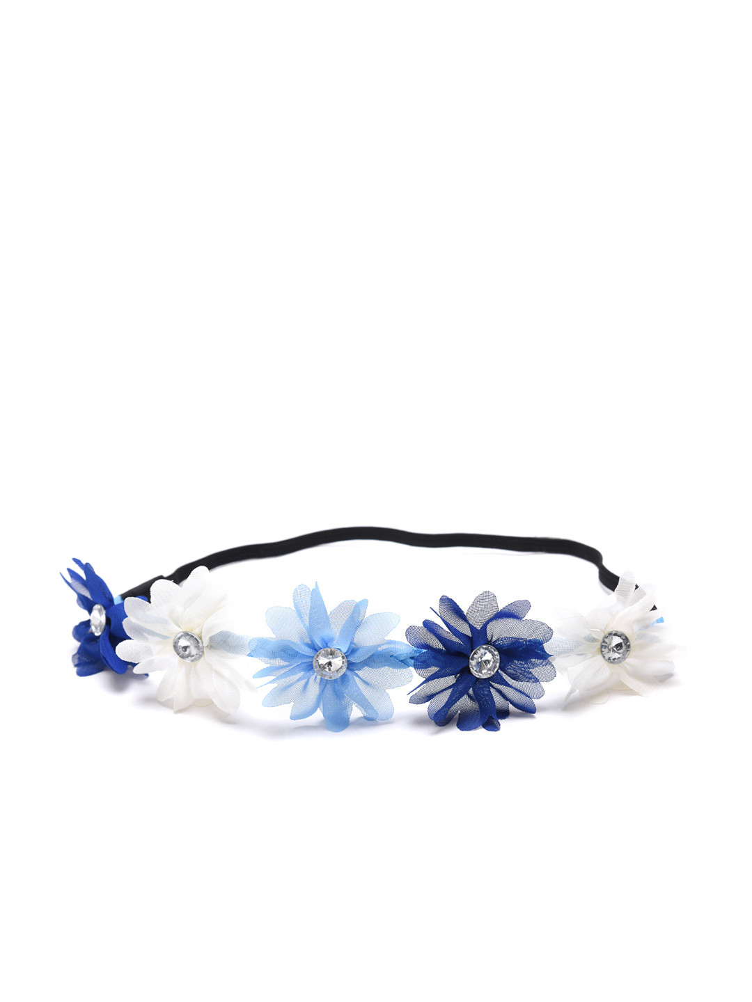 Buy JUSTICE Blue & White Floral Headband - Headband for Girls 1739358 ...