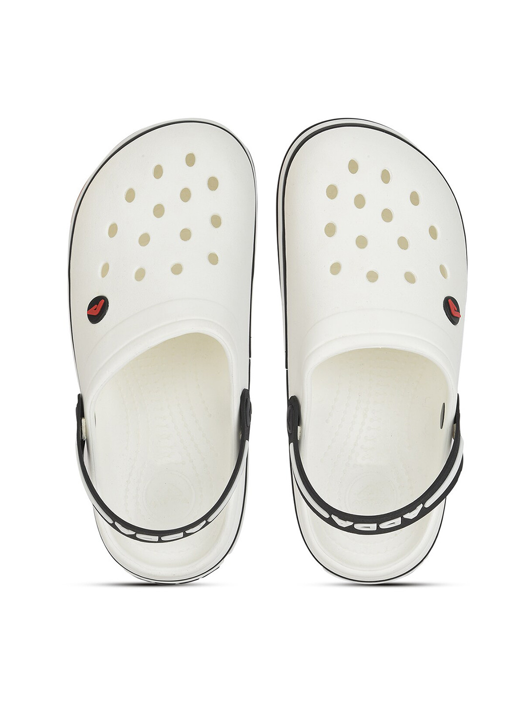 Buy Adda Men White & Black Clogs - Flip Flops for Men 17394594 | Myntra