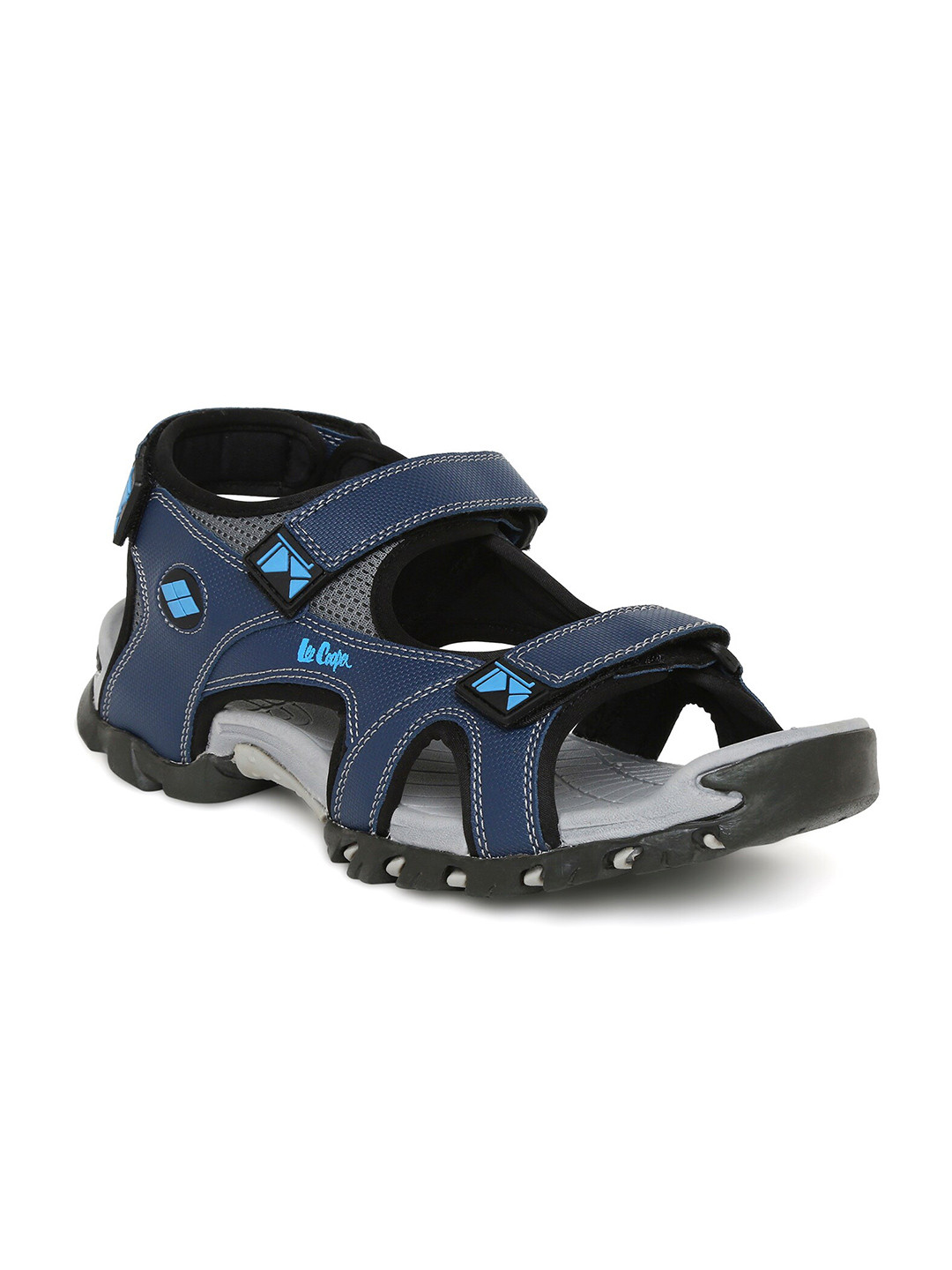 Buy Lee Cooper Men Blue & Grey Sports Sandals - Sandals for Men ...