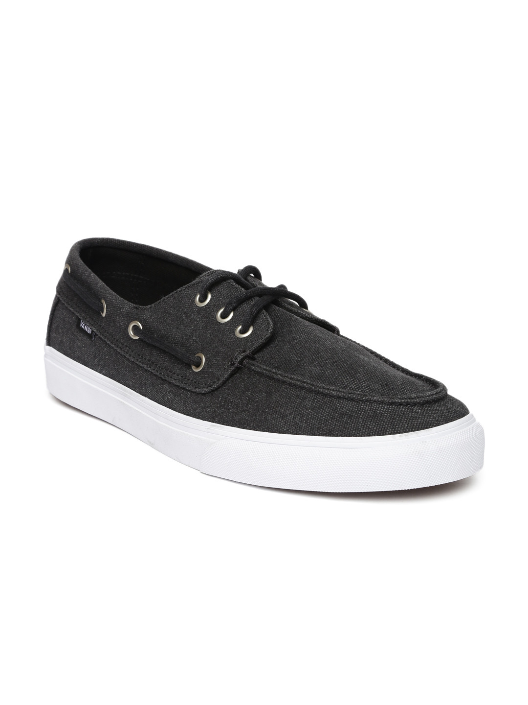 Buy Vans Men Black Solid Chauffeur SF Regular Boat Shoes - Casual Shoes ...