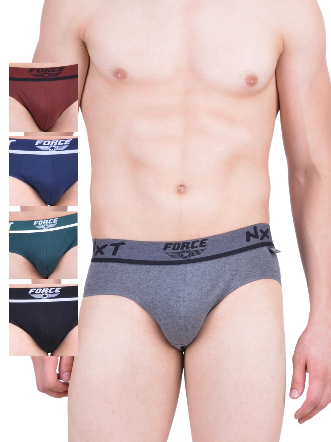 Buy Force Nxt Men Pack Of 5 Assorted Briefs Mnff 111 Po5 5pcs Briefs
