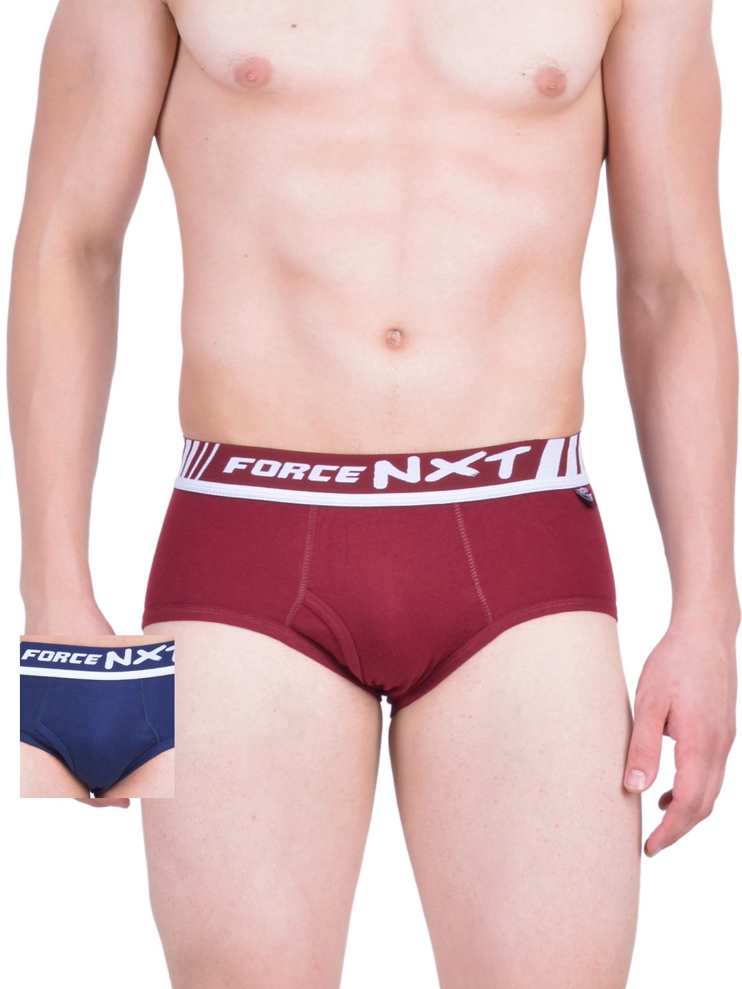 Buy Force Nxt Men Pack Of 2 Assorted Briefs Mnfr 201 Po2 Briefs For