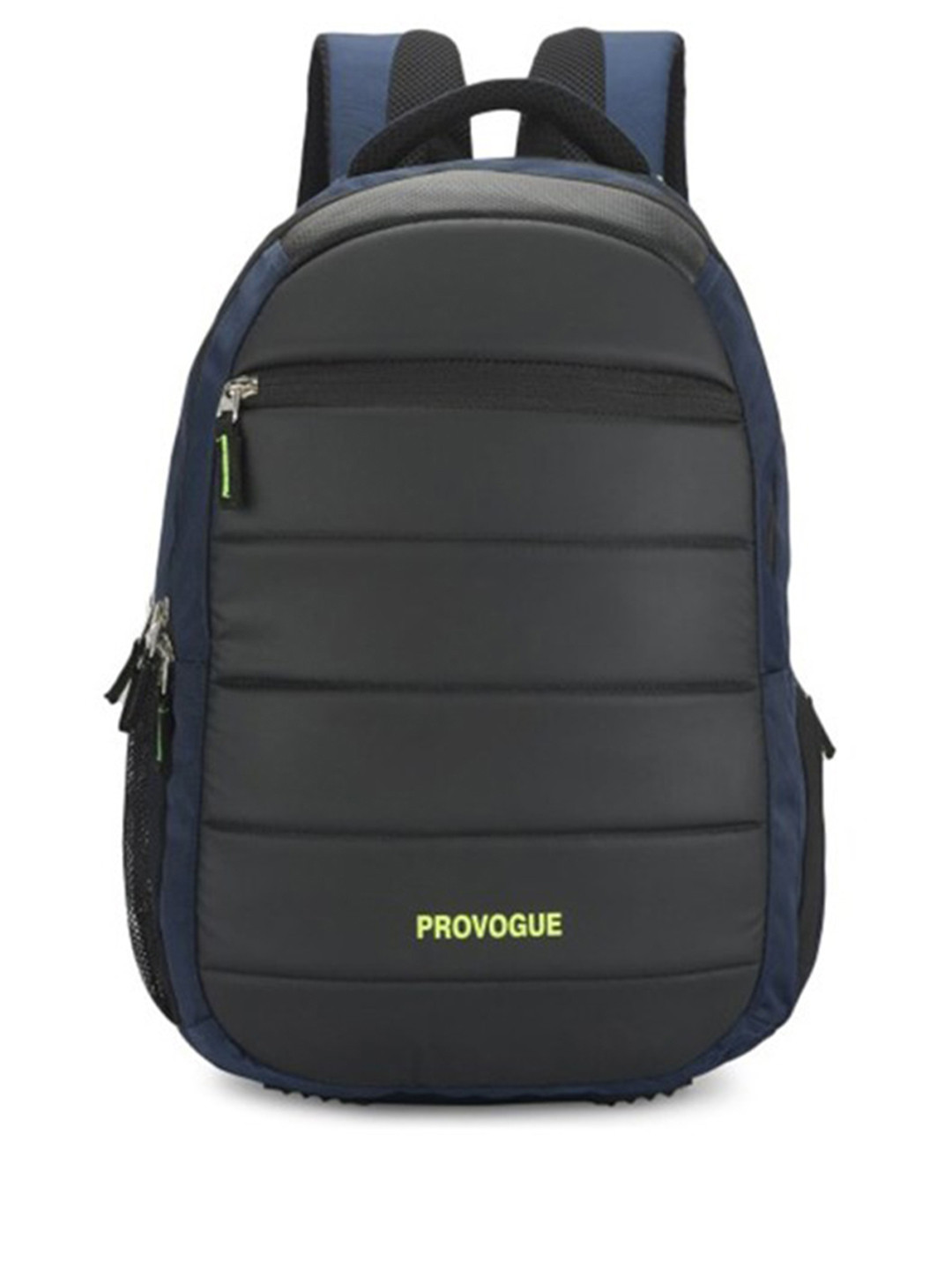 Buy Provogue Unisex Navy Blue Brand Logo Backpack With Reflective Strip ...