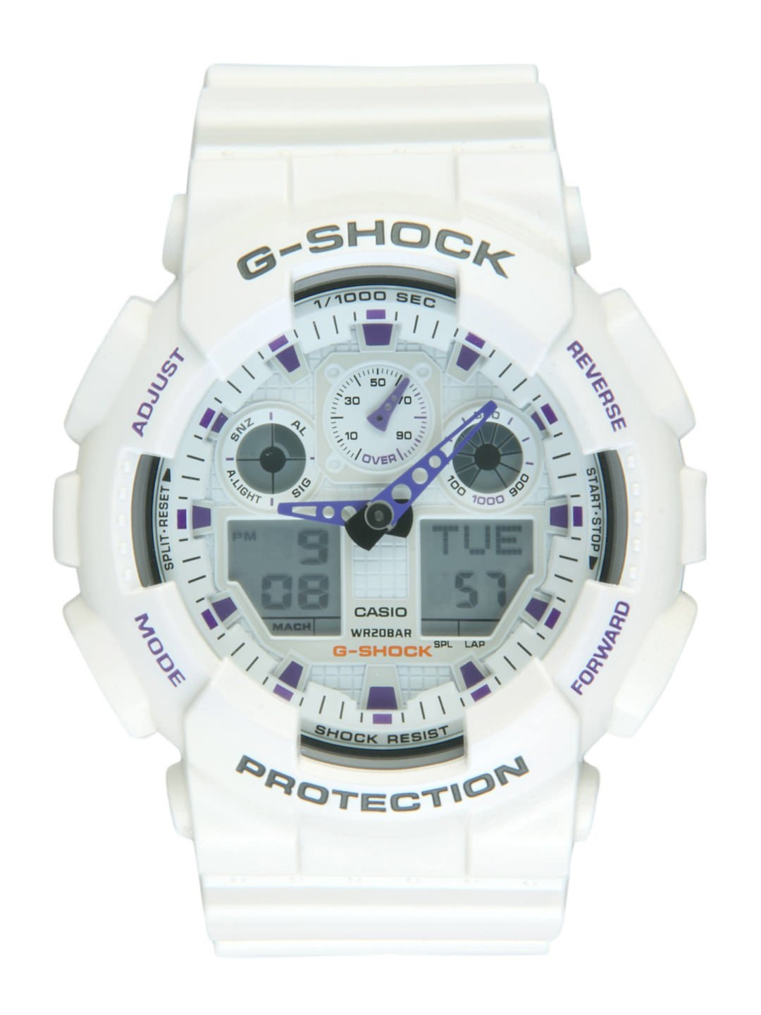 Buy CASIO G Shock Men White Analogue & Digital Watch G274 - Watches for ...