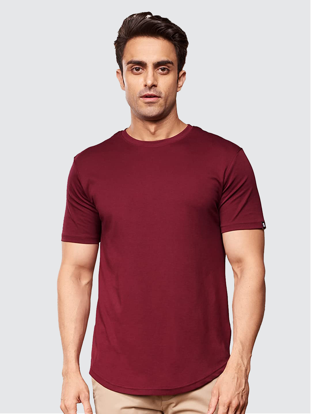Buy The Souled Store Men Maroon Cotton T Shirt - Tshirts for Men ...