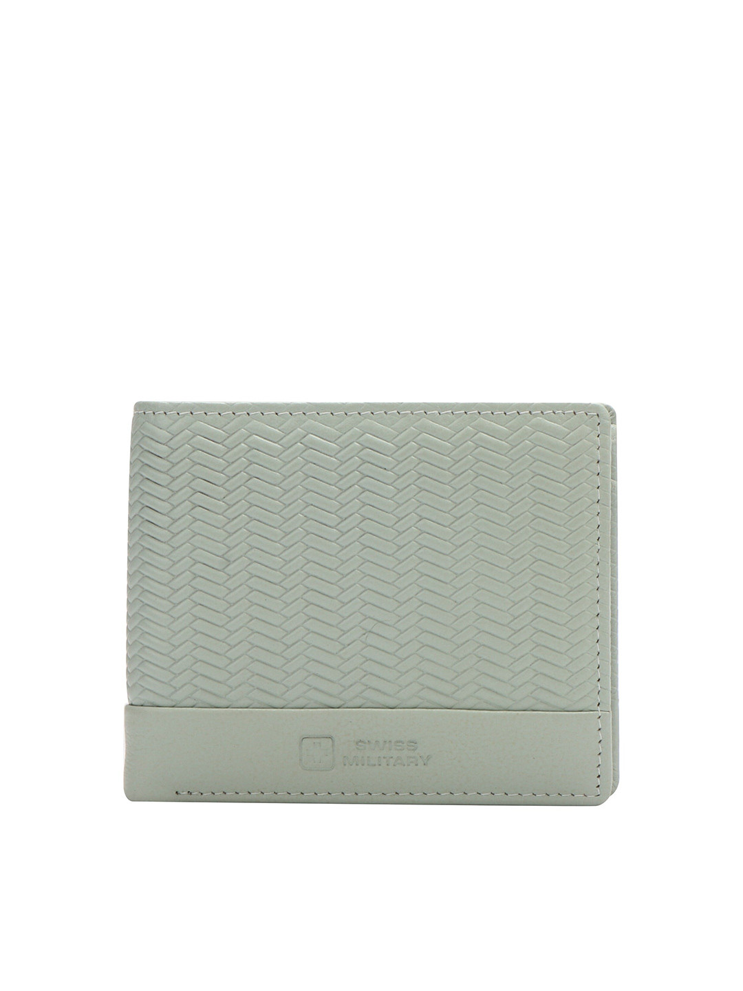 Buy SWISS MILITARY Unisex Blue Textured Leather Two Fold Wallet ...