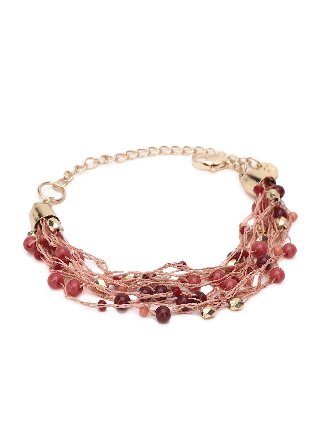 Buy FOREVER 21 Women Maroon & Gold Toned Armlet Bracelet - Bracelet for ...