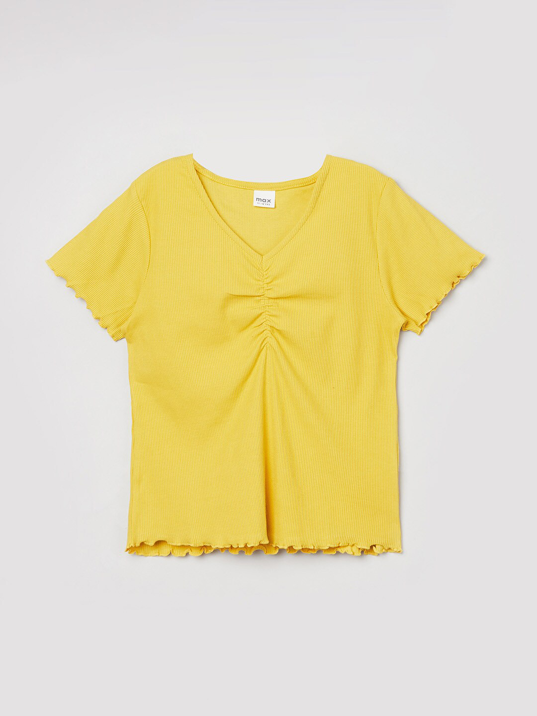 Buy Max Girls Yellow Top - Tops for Girls 17431788 | Myntra