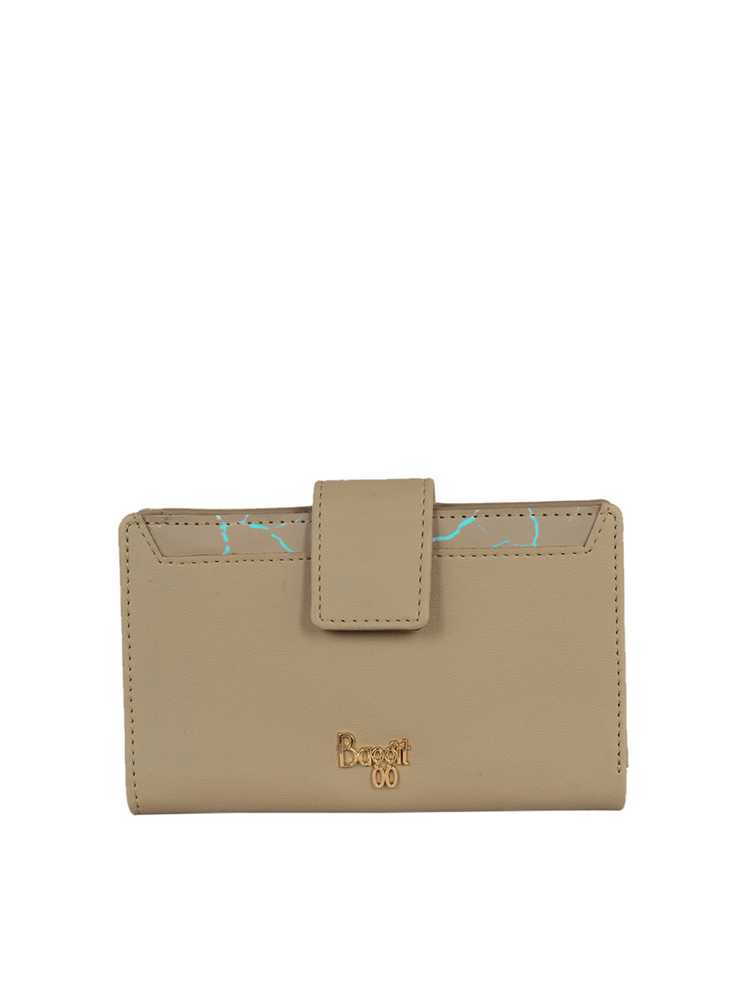 Buy Baggit Women Beige Textured Two Fold Wallet - Wallets for Women ...