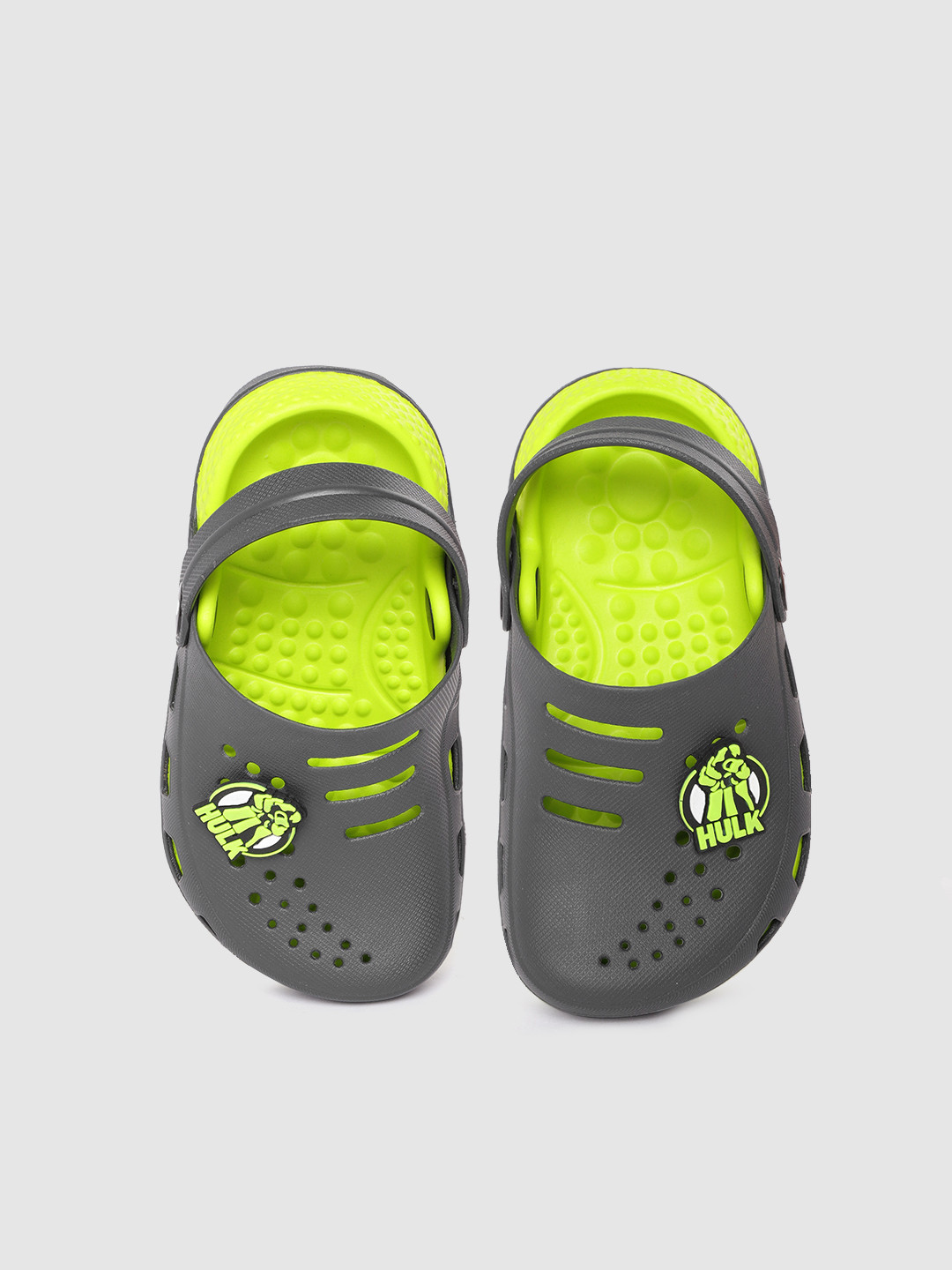 Buy Toothless Kids Boys Grey Green Marvel Avengers Hulk Clogs - Flip ...