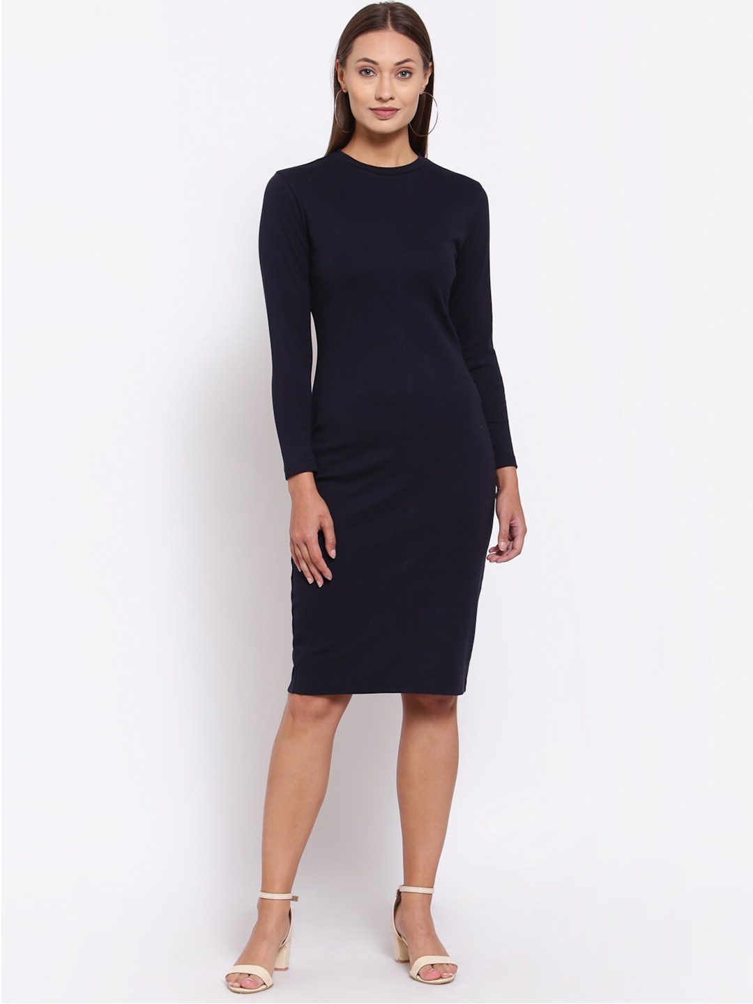 Buy YOONOY Navy Blue Organic Cotton Bodycon Dress - Dresses for Women ... Buy YOONOY Navy Blue Organic Cotton Bodycon Dress - Dresses for Women ...