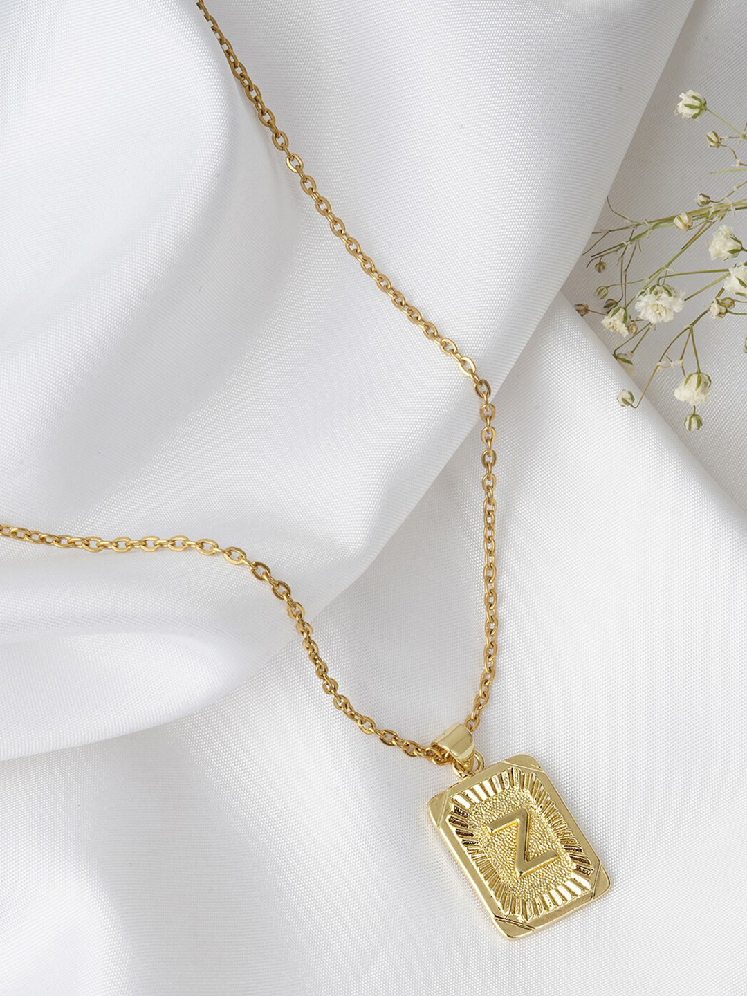 Buy JOKER & WITCH Gold Toned Daze Alphabet Z Necklace - Necklace And ...