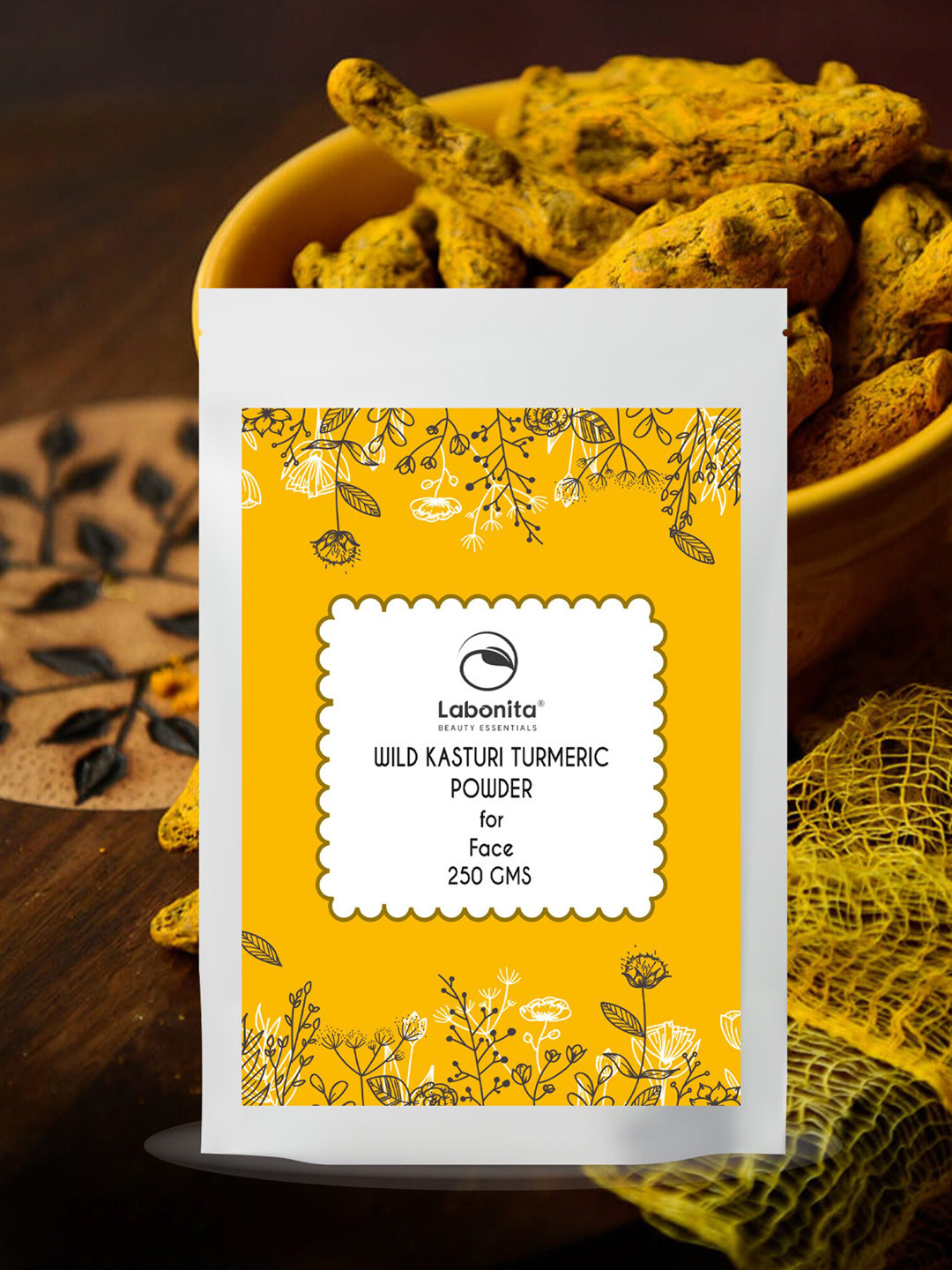Buy Labonita 100% Natural Wild Kasturi Turmeric Face Powder 250 G ...