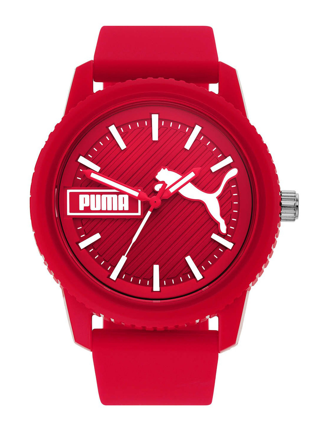 Buy Puma Men Red Dial & Red Straps Analogue Multi Function Watch P5083 ...