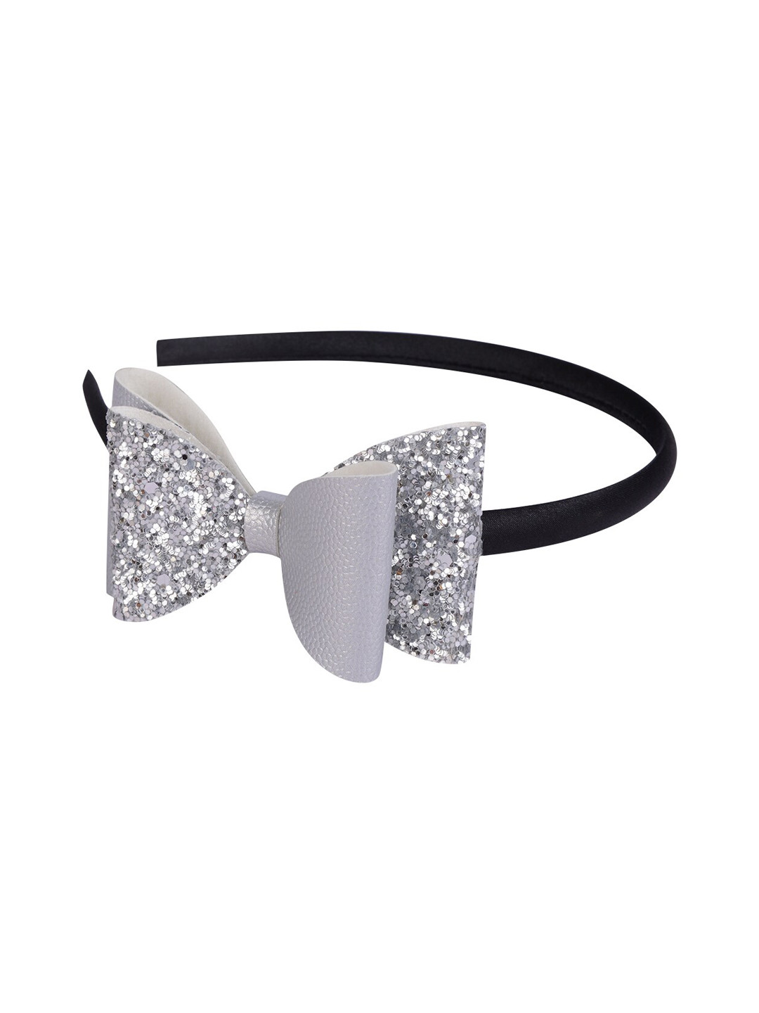 Buy Aye Candy Girls Silver Toned Embellished Bow Hairband - Hair ...