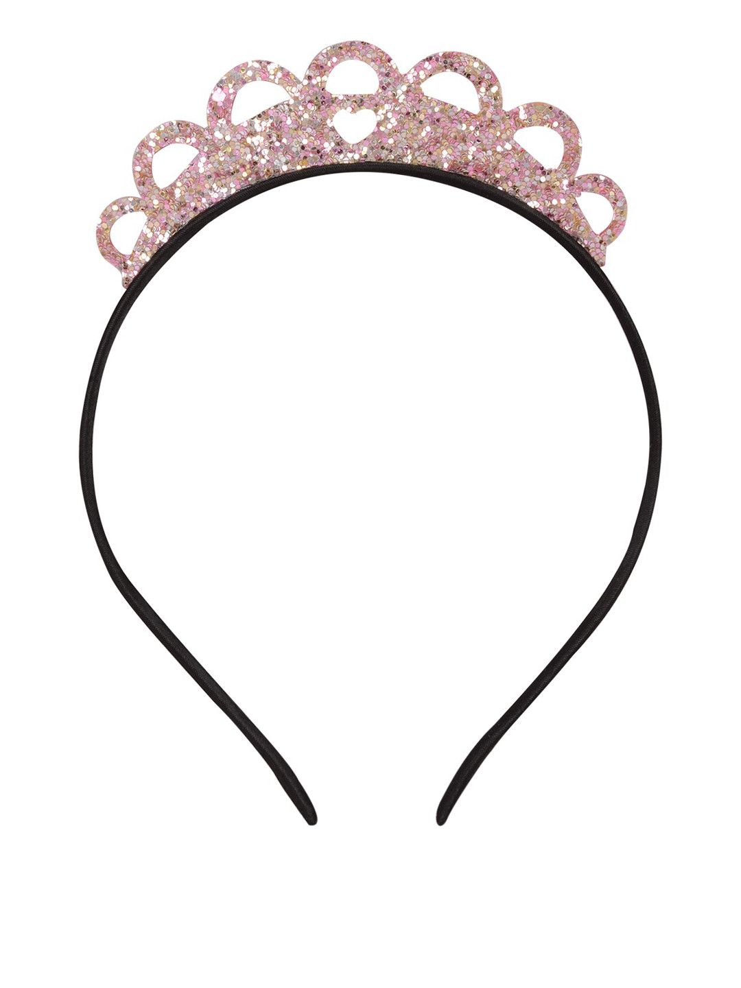 Buy Aye Candy Girls Pink Glitter Embellished Heart Tiara - Headband for ...