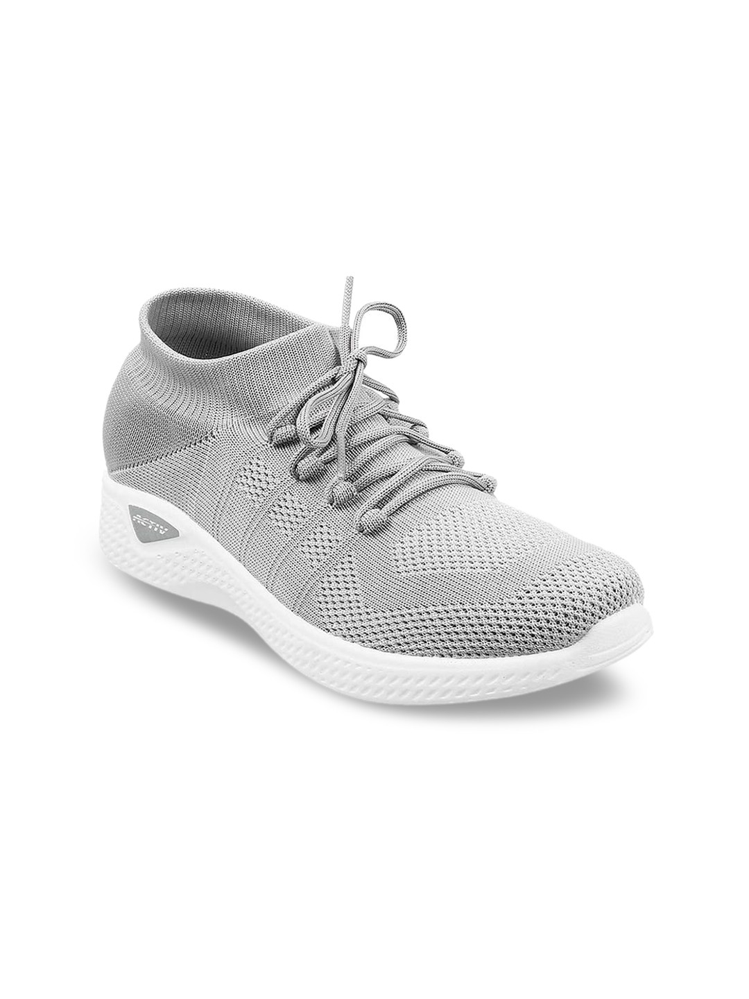 Buy WALKWAY By Metro Women Grey Woven Design Sneakers - Casual Shoes ...