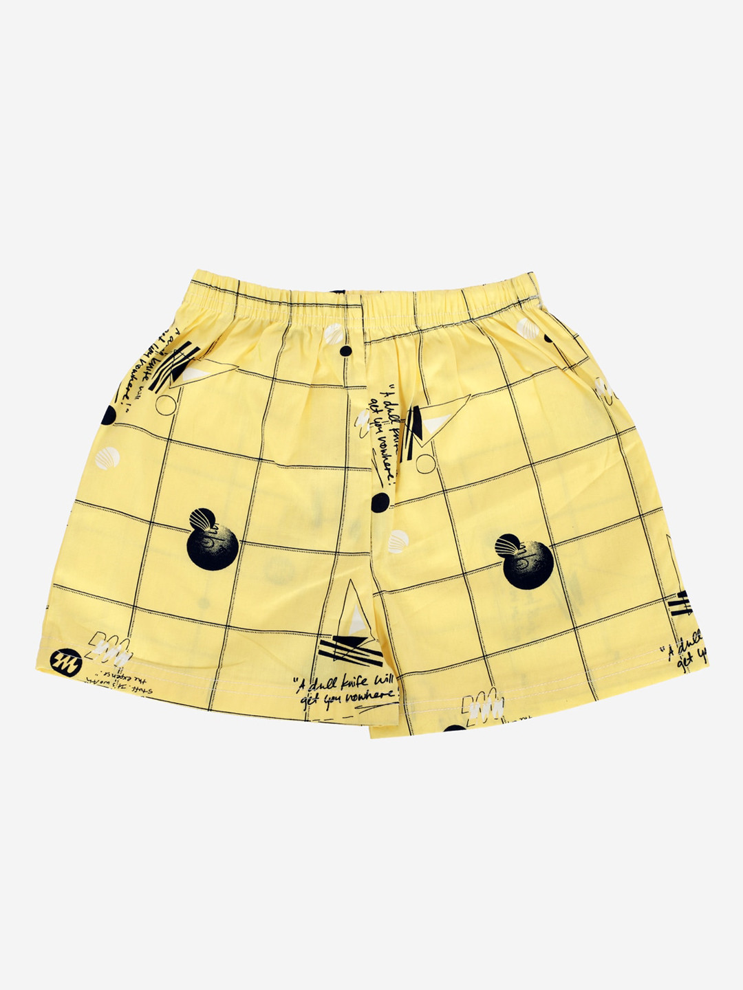 Buy YK Boys Yellow Printed Cotton Boxers - Boxers for Boys 17472338 ...