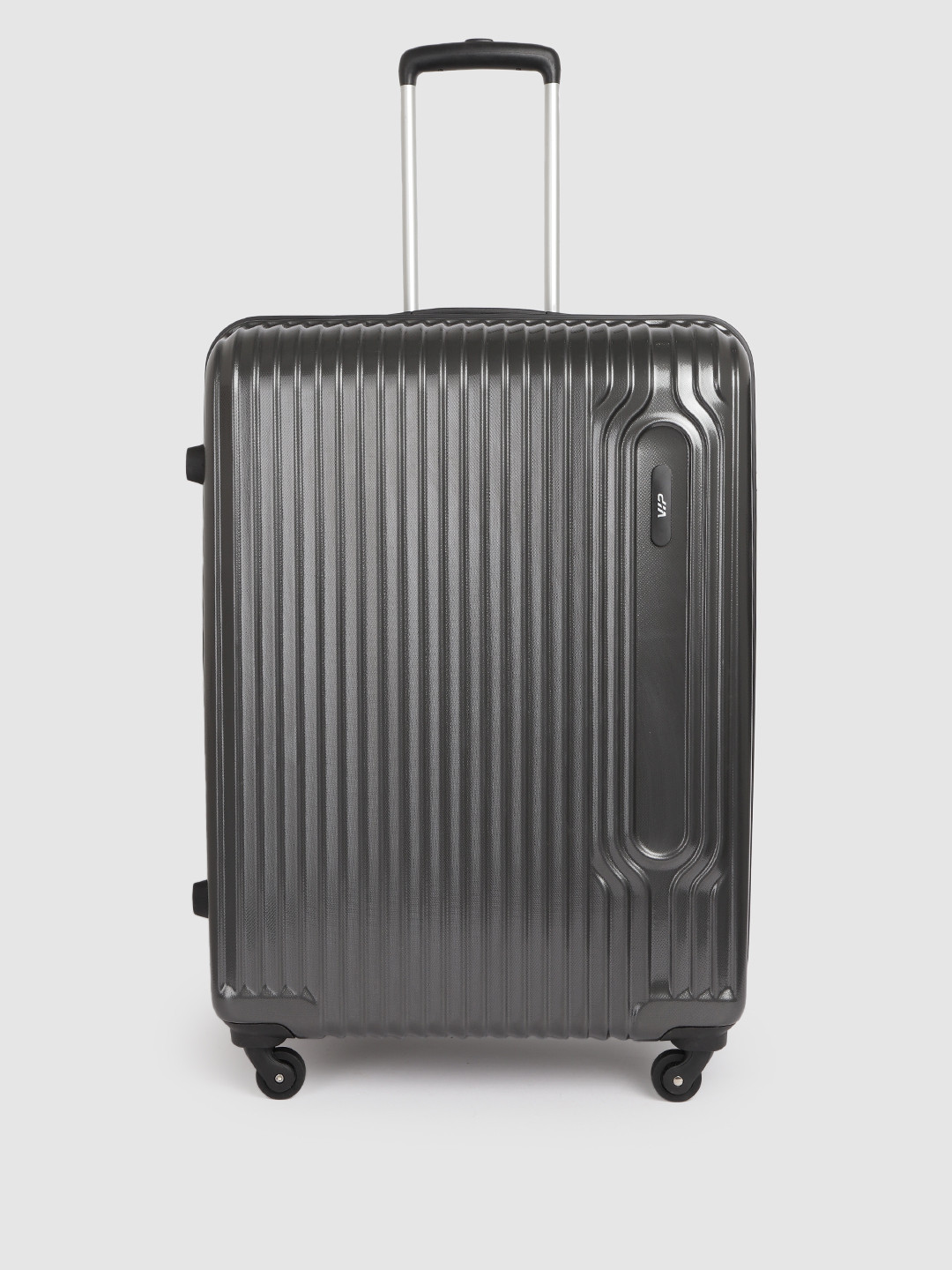 Buy VIP Unisex Grey Textured Large Hard Trolley Bag 131 Litres ...