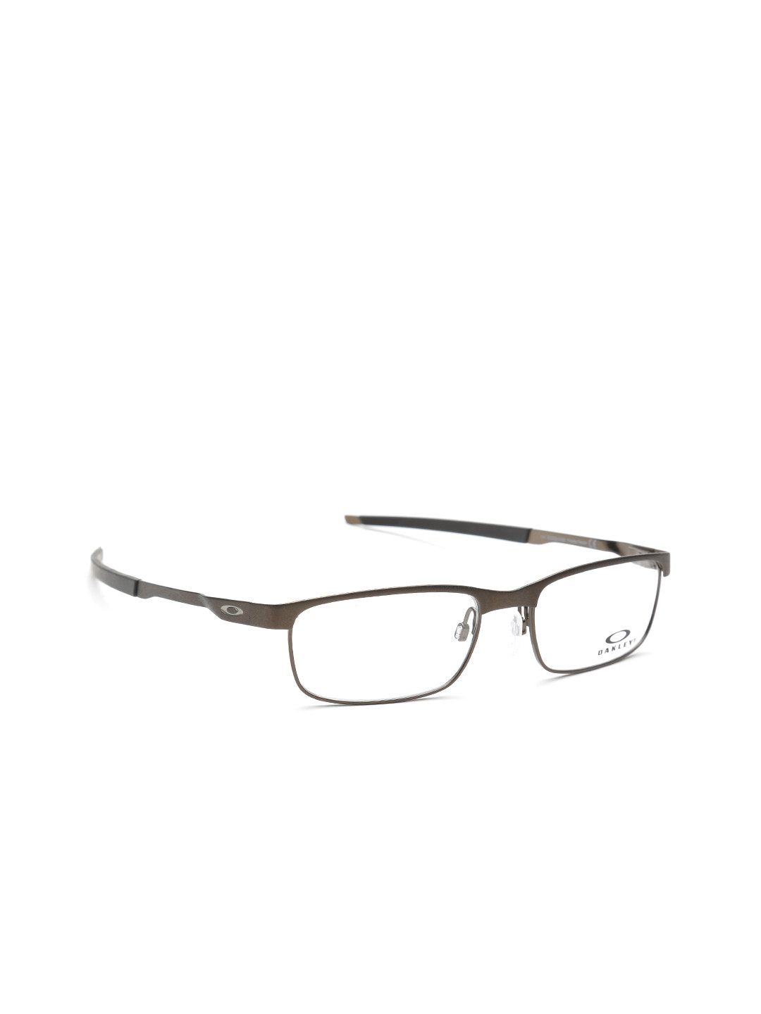 Buy OAKLEY Men Gunmetal Toned Rectangular Frames 0OX322232220254 ...