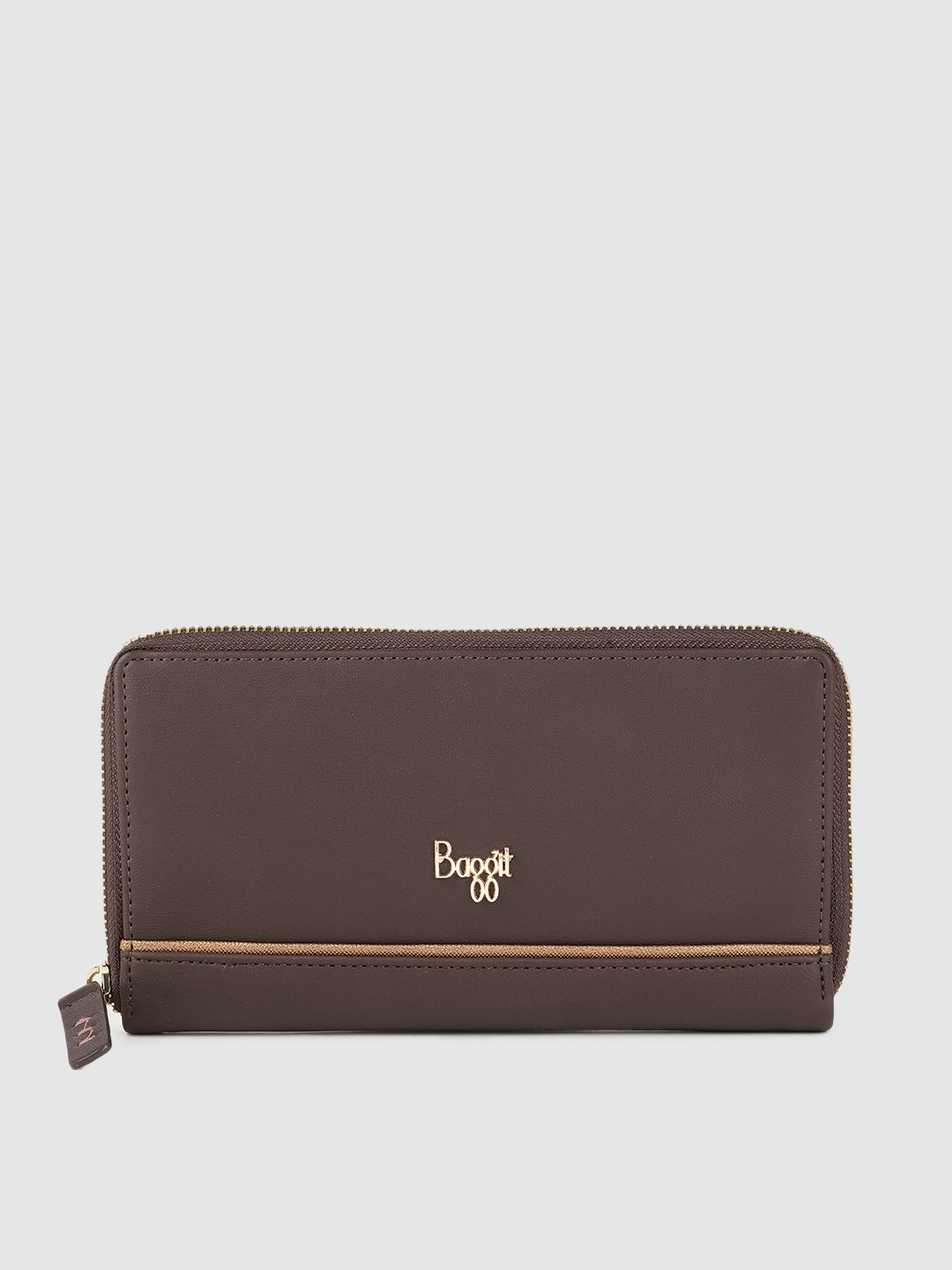 Buy Baggit Women Brown Solid Zip Around Wallet - Wallets for Women ...