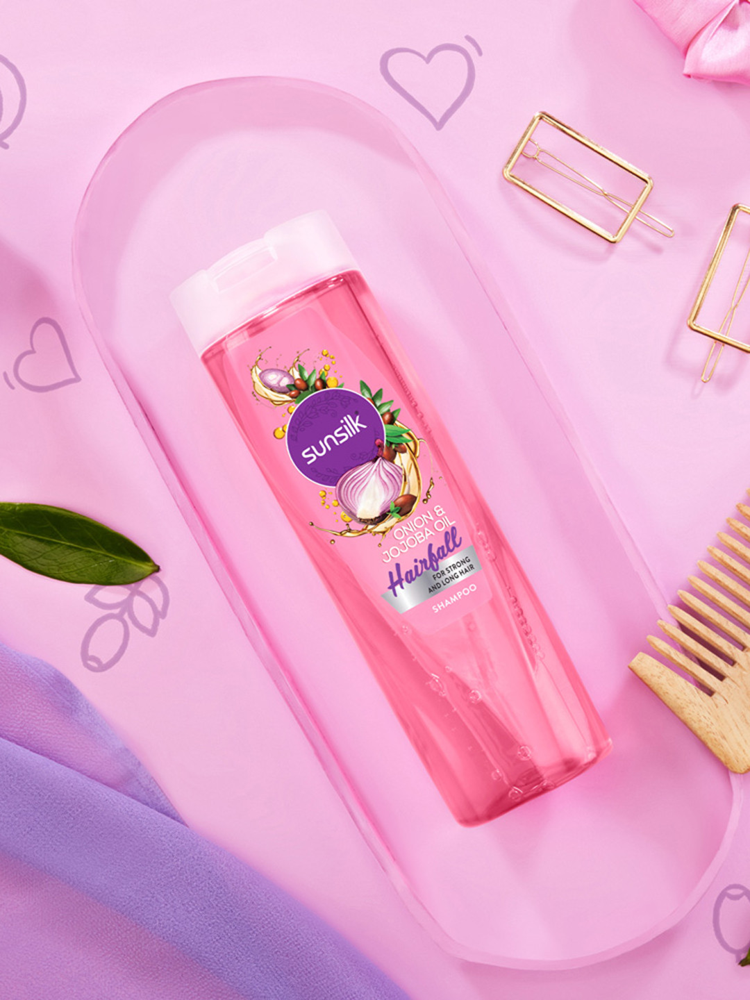Buy Sunsilk Onion & Jojoba Oil Hairfall Shampoo For Long & Strong Hair ...