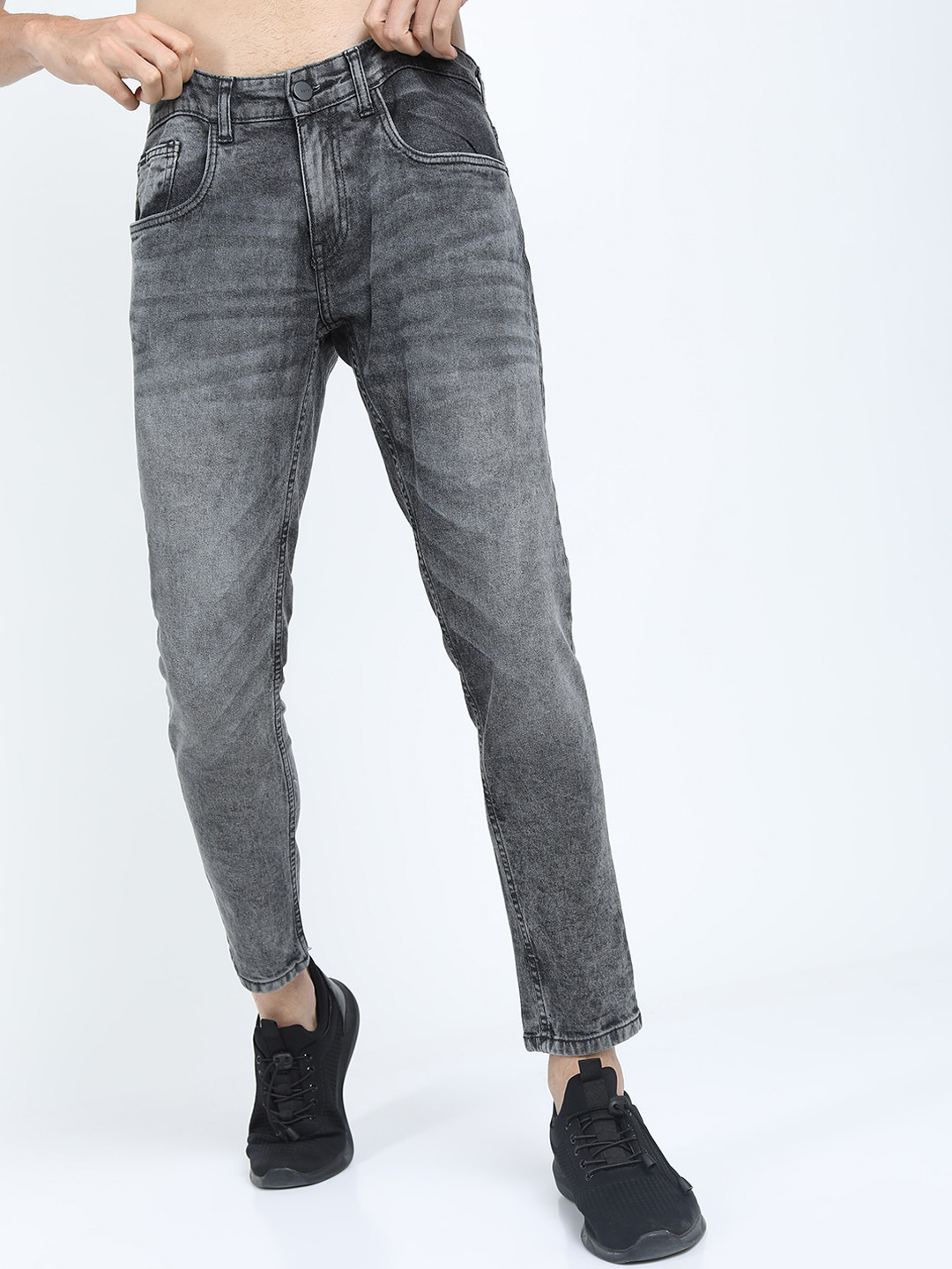 Buy KETCH Men Grey Skinny Fit Heavy Fade Stretchable Jeans - Jeans for ...