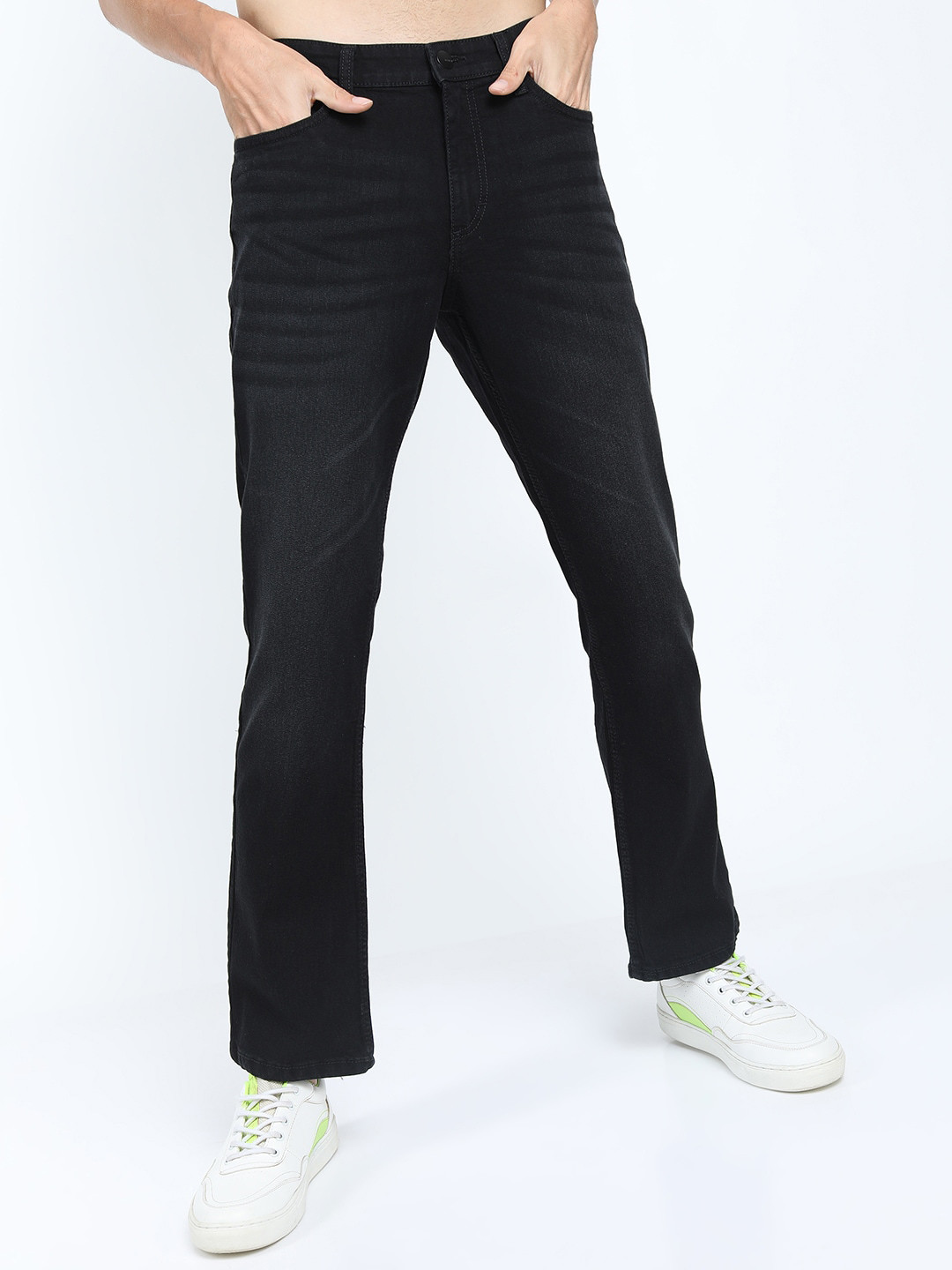 Buy KETCH Men Black Straight Fit Stretchable Jeans - Jeans for Men ...