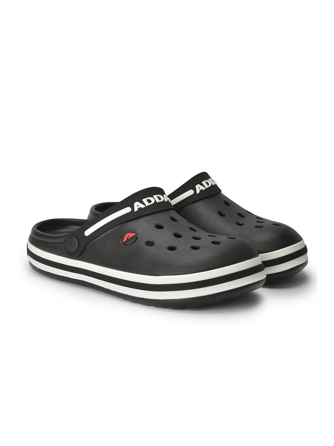 Buy Adda Men Black & White Clogs - Flip Flops for Men 17506140 | Myntra