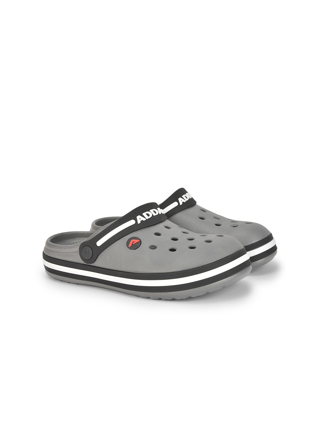 Buy Adda Men Grey & Black Clogs - Flip Flops for Men 17506146 | Myntra